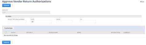 Netsuite Vendor Return Authorizations Suiterep