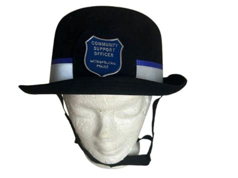 Vintage Metropolitan Police Pcso Womens Bowler Hat Original Uk