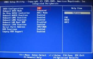 How To Change SATA Hard Disk Mode From AHCI RAID To IDE In BIOS Password Recovery