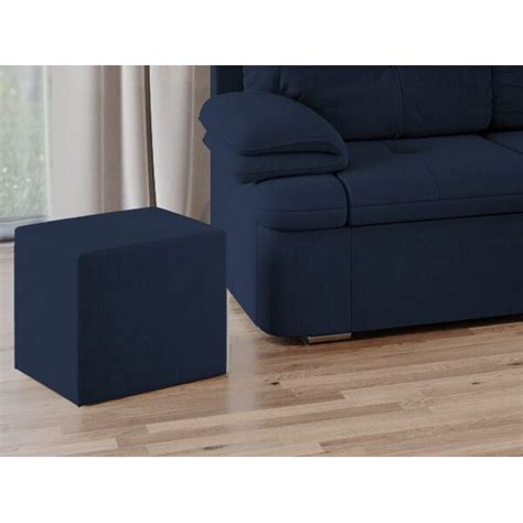 Taburet Cub Tapitat Stofa 40 X 40 X 37 Cm Albastru Emag Ro