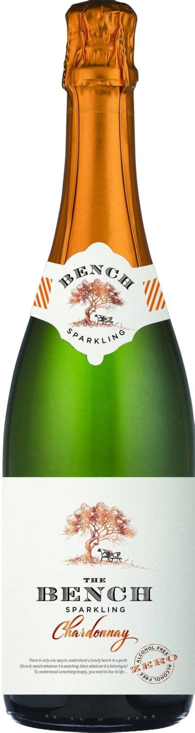 🍷 Вино игристое The Bench. Chardonnay белое безалкогольное 0,75 л ...