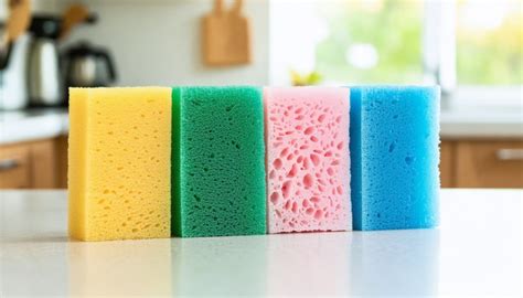 Éponges De Cuisine Colorées Voici La Signification De Chaque Code Couleur Pour Un Usage Idéal