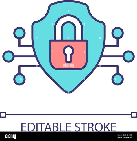 Technology Of Network Safety Rgb Color Icon Stock Vector Image And Art