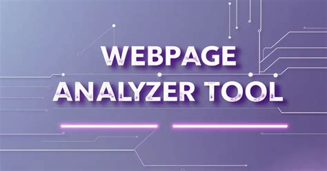 Webpage Analyzer Tool Web Page Analysis Word Counter Tool
