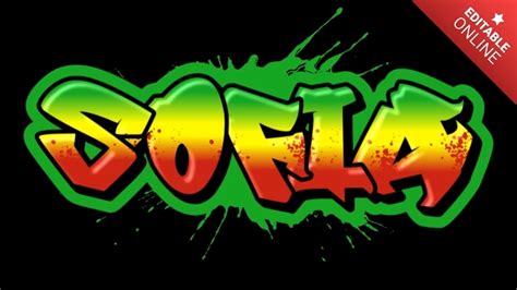 Sofia Graffiti Style Font Text Effect Generator