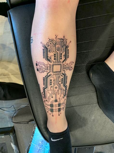 Chronic Ink Tattoo Ak Blackwork Tattoo Custom Circuit Board Artofit