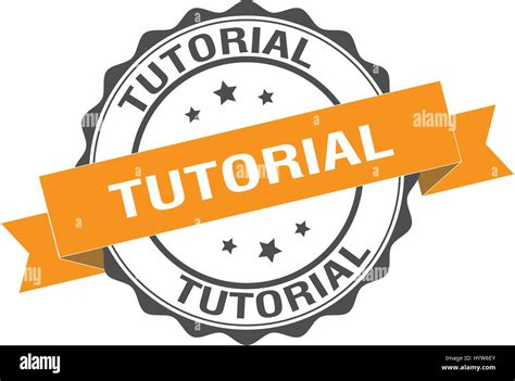 Tutorial Stamp Illustration Stock Vector Image And Art Alamy