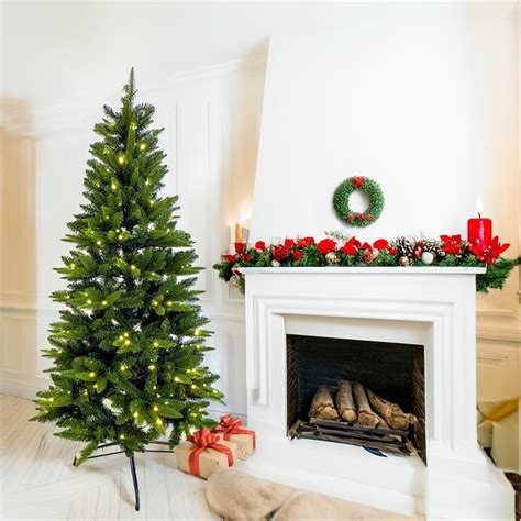 Mini Albero Natale 60 Cm Con Luci Bop Albero Di Natale Slim Innevato