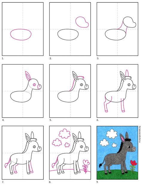 Mule Drawing Easy
