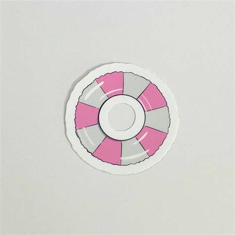 Pink Pool Float Sticker Waterproof Summer Floaty Decal Pink Pool