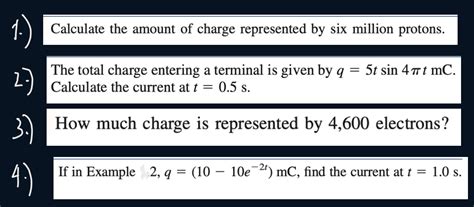 [solved] calculate the amount of charge represented by si