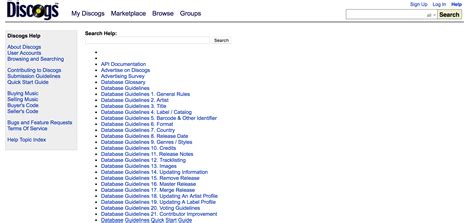 The Evolution Of The Database Submission Guidelines Discogs Localization