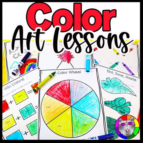 Color Wheel Color Art Lessons Activities Art Worksheets Kindergarten
