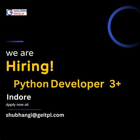 Pythondevloper Indore 5days Hiring Immediatejoiner Indore