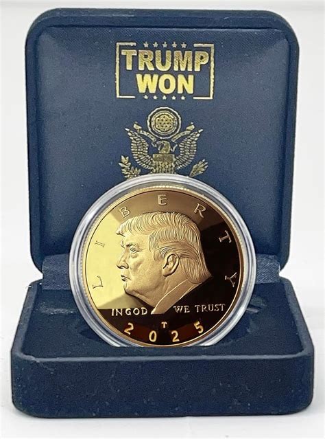 Donald Trump Won 2025 Gold Coin In Velvet Display Case