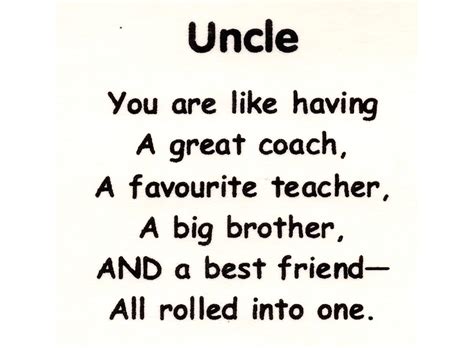 Best Uncle Poems