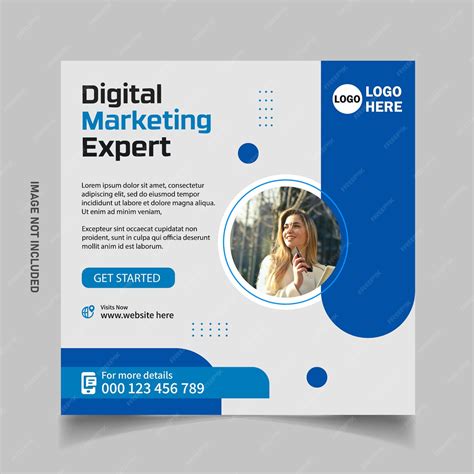 Premium Vector Digital Marketing Social Media Instagram Post Template