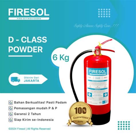 Apar D Class Powder 6 Kg Firesol Apar 6kg Kelas D Firesol