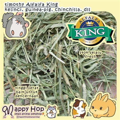 Jual Timothy Hay Merk Alfalfa King Repack Shopee Indonesia