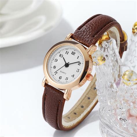 Women Small Dial Casual Leather Strap Quartz Watch Shopee Philippines