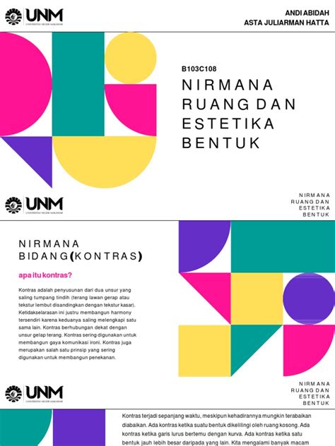 Nirmana Ruang Dan Estetika Bentuk Pertemuan 5 Pdf