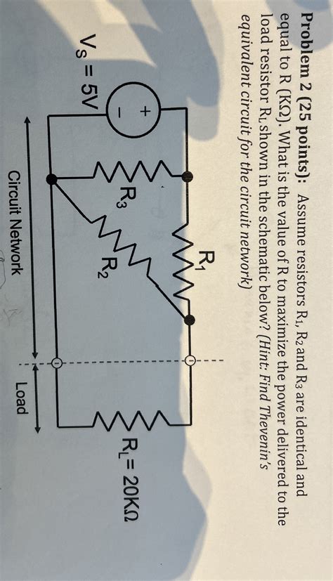 solved problem 2 25 ﻿points assume resistors r1 r2 ﻿and