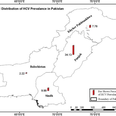 Spatial Distribution Map Of Hcv Prevalence In Pakistan The Prevalence Download Scientific