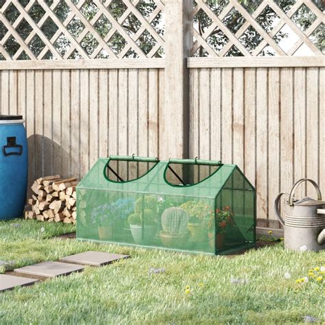 Outsunny Mini Greenhouse 119 X 60 X 60 Cm Green
