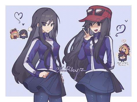 Serena And Calem Pokemon And More Drawn By Kairubyz Danbooru