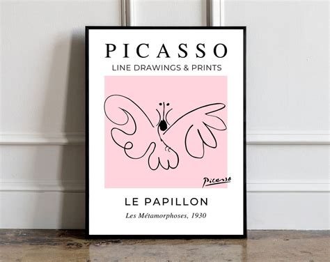 Dopaprint Picasso Butterfly Poster Picasso Exhibition Poster