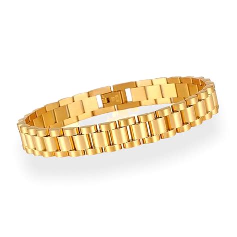 Rolex Link Mens Gold Jewelry Bracelets For Men Link Bracelets