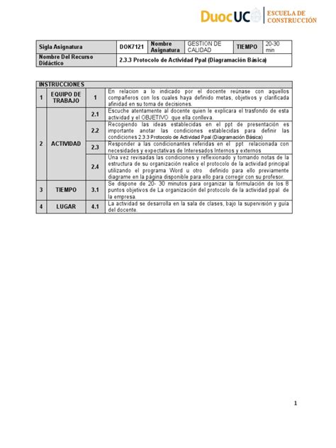 233 Protocolo De Actividad Ppal Diagramación Básica Pdf
