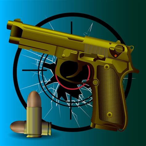 Armas Y Municiones Vector Premium