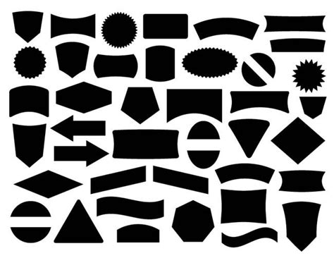 Get Creative With Free Label And Badge Vector Shapes Shapes Svg Free