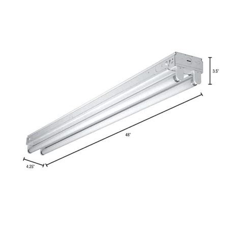 Single Tube Fluorescent Fixture Dimensions