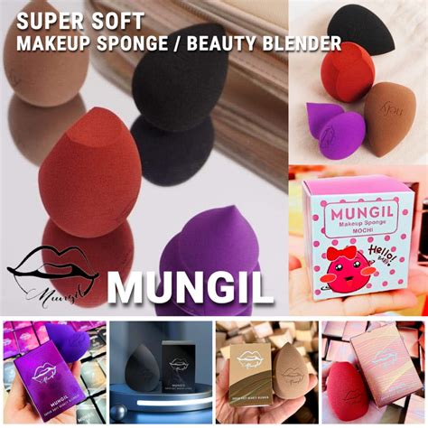 Mungil Sponge Super Soft Makeup Sponge Beauty Blender Mochi Black Red