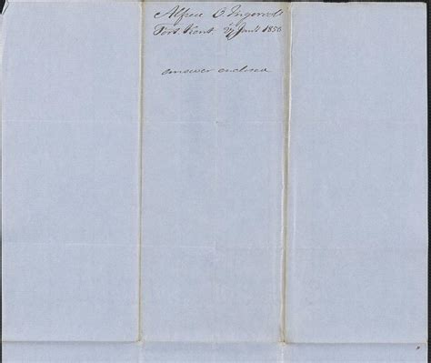 Alfred O Ingersoll To George Coffin 27 January 1850 Digital