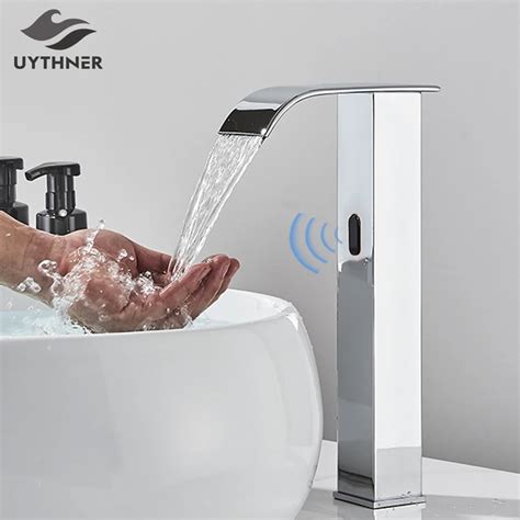 Grifo De Cascada De Lavabo Con Sensor Inteligente Para Ba O Mezclador