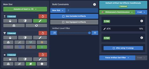 Build Page Tweaks · Issue 349 · Frzycgenshin Optimizer · Github