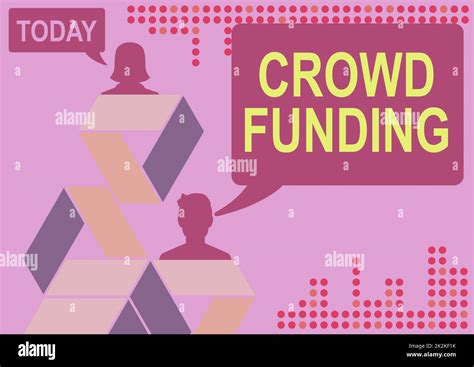 Sign Displaying Crowd Funding Internet Concept Fundraising Kickstarter