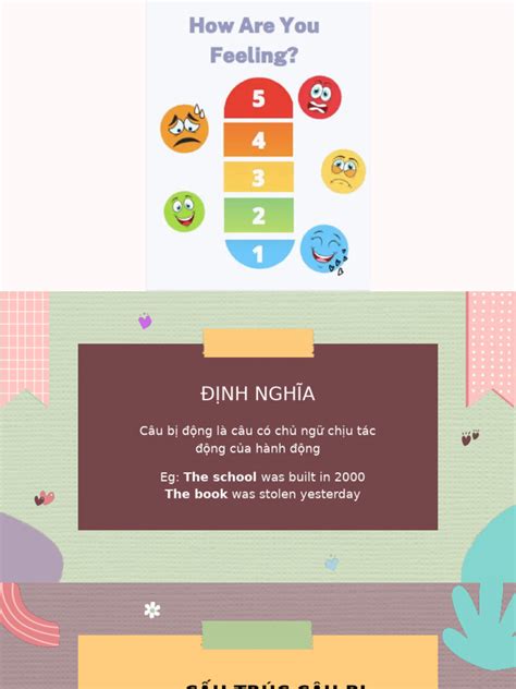 Cute Colorfull Passive Voice Presentation Pdf