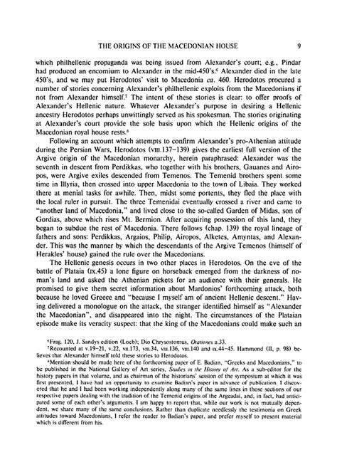 Macedonia Documents Eugene Borza On Macedonia Royal House