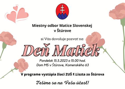 Deň Matiek Matica Slovenská