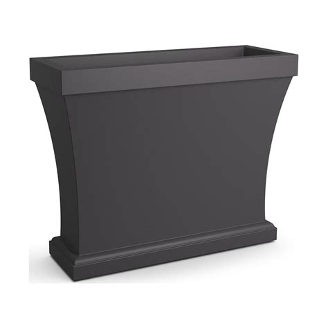 Mayne Bordeaux 40 X 15 X 32 Rectangle Graphite Grey Polyethylene