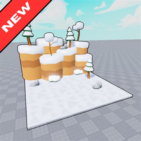 Low Poly Terrain Snowy Simulator Area Clearly Development