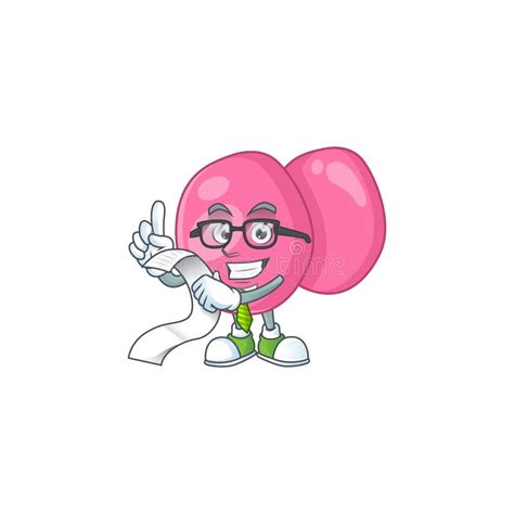 Mascot Cartoon Concept Of Streptococcus Pyogenes With Menu List Stock Vector Illustration Of