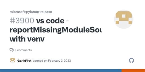 Vs Code Reportmissingmodulesource With Venv · Issue 3900 · Microsoft