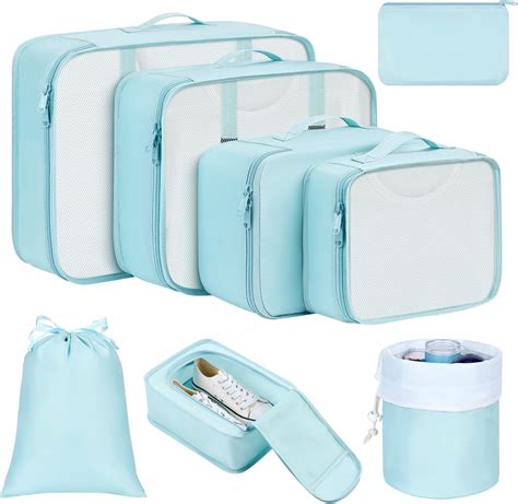 Covax Packing Cubes For Suitcases 5 Set Travel Luggage Organizer Bags And Storage
