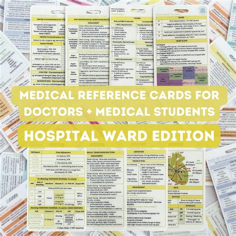 Hospital Ward Medical Reference Cards Etsy Australia