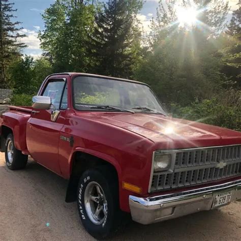 1982 Red Stepside Chevy C 10 Red Chevrolet C10 For Sale